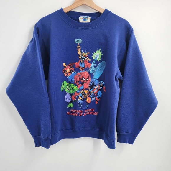 Universal | Shirts | Vintage 998 Universal Studios Marvel Crewneck ...